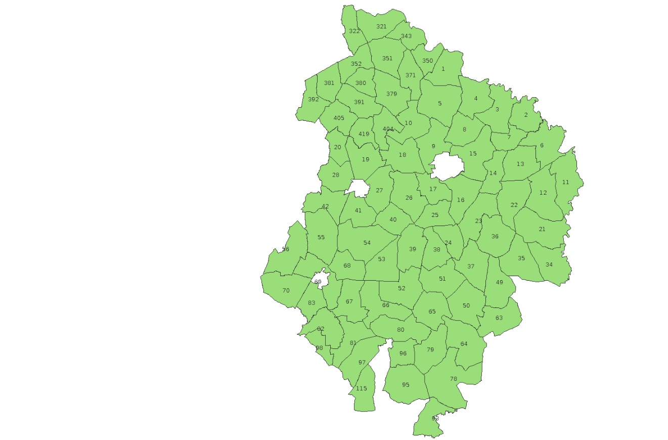 Obwody łowieckie – Zarząd Okręgowy Biała Podlaska